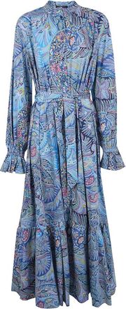 Etro Femme, Robes, Bleu, Taille: 34 FR Long Chemisier Dress