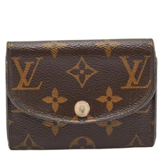 Louis Vuitton Portefeuille Vintage en Toile Pre-owned - Femme - Pre-owned - Brun - Taille: ONE Size