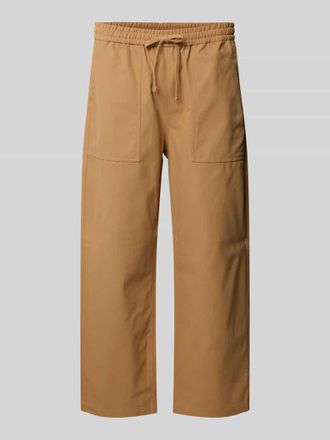 Maison Kitsun&eacute; Straight Fit Stoffhose aus Baumwolle
