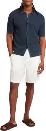 Ted Baker Hemd f&uuml;r Herren, kurz&auml;rmlig (Mid Marineblau)