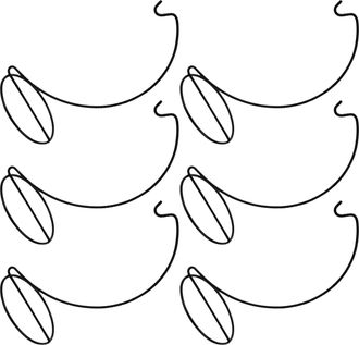 Cabilock 6 St&uuml;ck Metall Ornament H&auml;ngest&auml;nder Platzsparender Kugelhalter f&uuml;r Tisch und Terrariendekoration Vielseitiger Glaskugel und Pflanzhalter f&uuml;r Weihnach