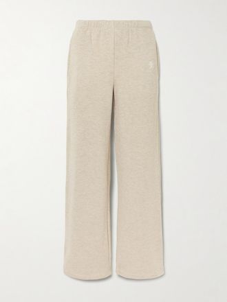 &Eacute;terne Jogginghose Mit Weitem Bein Aus Frottee Aus Einer Baumwollmischung Mit Stickerei - Neutral