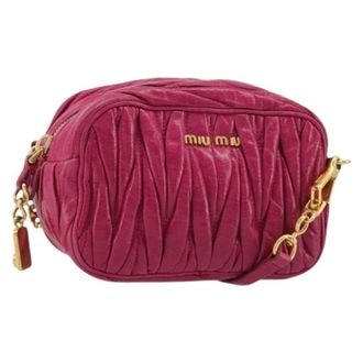 Miu Miu Pre-owned Leder Umh&auml;ngetasche - - Pre-owned - Damen - Rosa - ONE SIZE