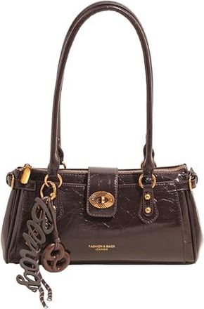 Generic Sac &agrave; bandouli&egrave;re vintage en polyur&eacute;thane pour femme avec fermeture &eacute;clair - Couleur unie - Poign&eacute;e sup&eacute;rieure - Pour d&icirc;ner, danse, cocktail, f&ecirc;te, us