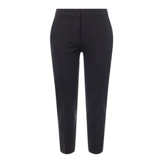 Max Mara Schwarze Hose mit geradem Bein - - Trousers - Damen - Schwarzk - 2XL