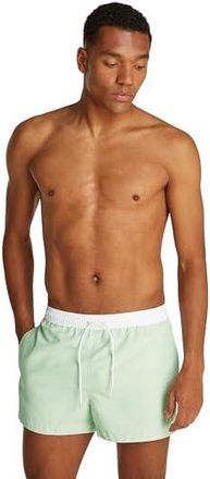 Calvin Klein Short de Bain Homme Short Drawstring Court, Vert (Pastel Green), S