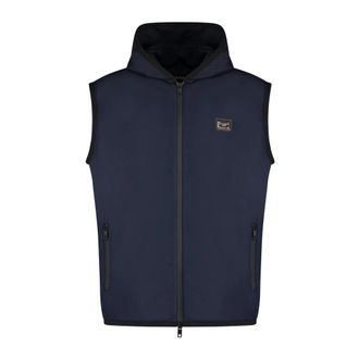 Dolce & Gabbana Kapuzenweste mit &auml;rmellosem Rei&szlig;verschluss - - Jackets - Herren - Blau - M