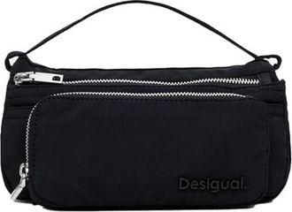 Desigual Bag_Basic Modular Monza, 2000 Negro, U, Accessoires Nylon À Travers Le Sac Corps Femme, Noir, One Size