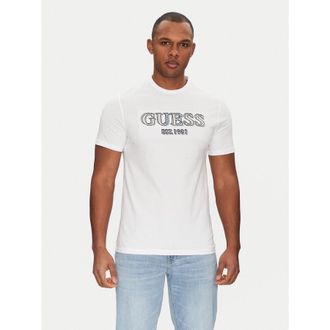 Guess T-Shirt M5GI07 I3Z14 Wei&szlig; Slim Fit