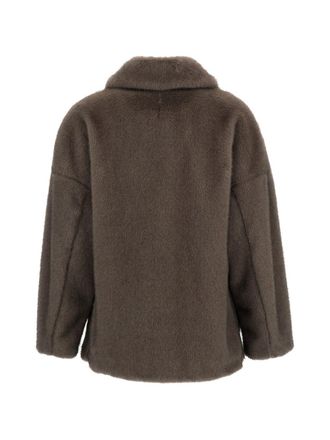Herno Faux-Fur Textured Jacket - Taupe