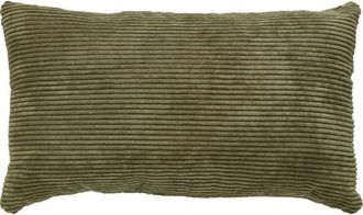 Andiamo Kissen Emy in Cord-Optik - Sofakissen mit Füllung Bezug - Zierkissen Dekokissen Kopfkissen 30 x 50 cm Olive