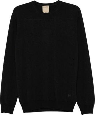 Woolrich Homme, Pulls, Noir, Taille: XL GD Knitted Crewneck