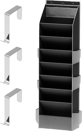 Generico Schuh-Organizer zum Aufstellen &uuml;ber der T&uuml;r, 8-lagige Aufbewahrung, fasst 16 bis 24 Schuhe, Waschk&uuml;che, Badezimmer, Schlafzimmer, Wohnmobile, Klassenz