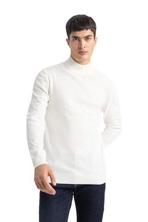 DeFacto B7851ax T-Shirt, Ecru, S Homme
