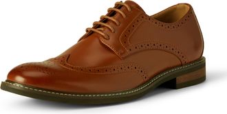 Amazon Essentials Herren Derby-Abendschuhe Mit Wingtip-Zehenpartie, Dunkelbronze, 39.5 EU