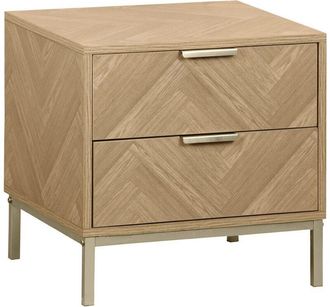 Sweeek Sweeek - Table de chevet. Budapest. deux tiroirs. l 45 x l 40 x h 45cm