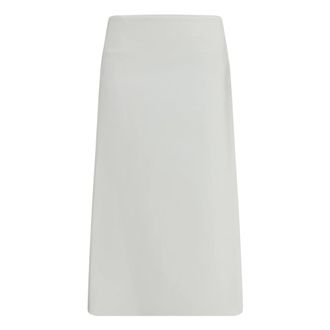Rier Bonded Cotton Skirt - - Skirts - Damen - Wei&szlig; - S