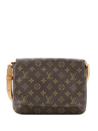 Louis Vuitton Musette Tango Handbag Monogram Canvas shoulder bag - Marron