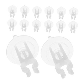 Valiclud 15 St&uuml;ck Teiliges LED Kerzenhalter mit Transparenten PVC Saugn&auml;pfen Stabile Fensterhalter f&uuml;r Wohnmobil LED elektronikerzen und Lange Stabkerzen Einfa