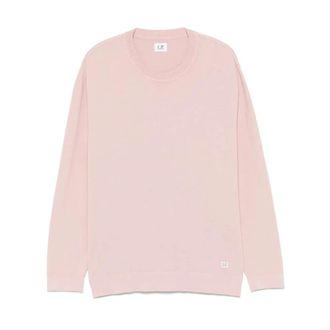 C.P. Company Crepe Pullover f&uuml;r den modernen Mann - - Knitwear - Herren - Rosa - L