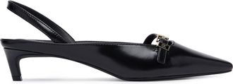 Tommy Hilfiger Pumps Tommy Hilfiger Th Buckle Kitten Slingback Pump FW0FW09384 Schwarz