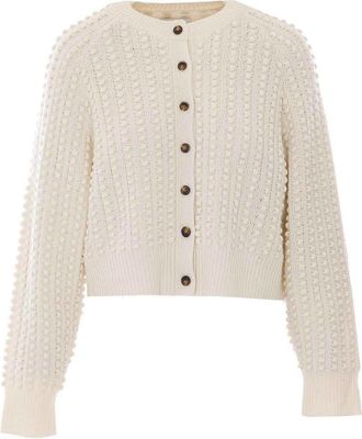 Loulou Studio Cardigan - Wei&szlig;