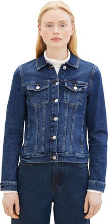 Tom Tailor Tom Tailor Denim Damen Basic Jeansjacke, 10119 - Used Mid Stone Blue Denim, XXL