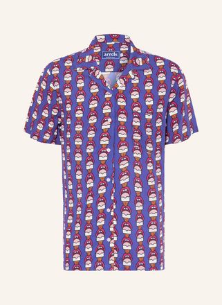 Arrels Barcelona Arrels Barcelona Resorthemd Navy Lick Me &times; Craig & Karl Comfort Fit blau