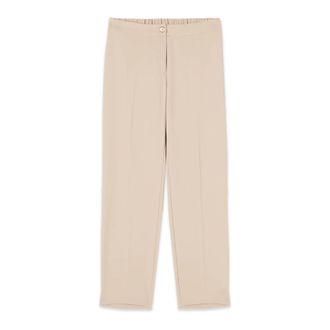 Oltre Formelle Hose mit B&uuml;gelfalte - - Trousers - Damen - Beige - S