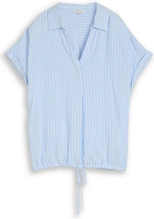 Tom Tailor Kurzarmbluse Blusen & Shirts Loose Fit Bluse mit Streifenmuster