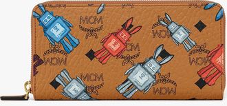 MCM Aren Portemonnaie mit Rundum-Reissverschluss in Rabot Visetos