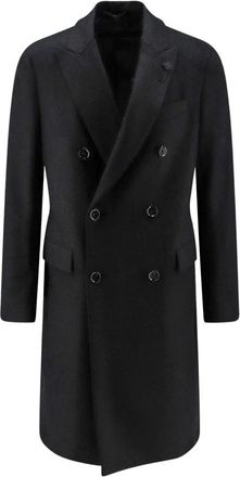Lardini Zweireihiger Fischgr&auml;tenmantel - - Coats - Herren - Grau - M