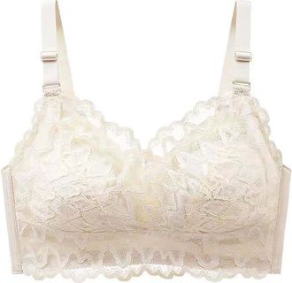 Generic Soutien-gorge &agrave; lacets pour femme 2026 avec couverture compl&egrave;te et soutien lat&eacute;ral am&eacute;liore la poitrine et cr&eacute;e un effet amincissant. Dos lisse, beige