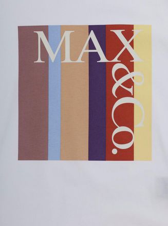 Max & Co. Logo-Graphic Cotton T-Shirt - White