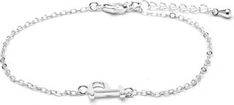 Luxenter Alphabet-Armband, Silber-Finish, Buchstabe P, Einheitsgr&ouml;&szlig;e, Metall, ohne Edelstein, Einheitsgr&ouml;&szlig;e, Metall, Ohne Edelstein