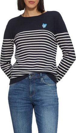 s.Oliver Strickpullover mit Herz-Stickerei