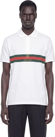 Gucci Cotton Jersey Polo with Web