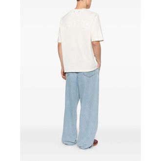 Golden Goose Distressed Cotton T-Shirt - White