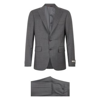 Canali Homme, Costumes, Gris, Taille: L Ensemble Complet Veste et Pantalon