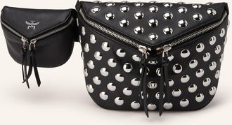 MCM Mcm G&uuml;rteltasche Diamond 3d Mit Nieten schwarz