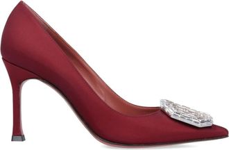 Amina Muaddi Camelia Pumps 90mm - Rot