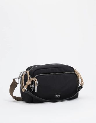 Bimba & Lola gro&szlig;e Nylon-Umh&auml;ngetasche mit Tasche in Schwarz