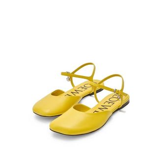 Loewe Ballerine &agrave; bride cheville Toy en cuir dagneau