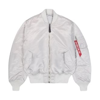 Alpha Industries Homme, Vestes, Gris, Taille: XL Bomber Ma-1 Gris Pastel