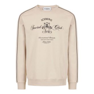 Iceberg Homme, Sweatshirts et sweats &agrave; capuche, Beige, Taille: 2XL SweaT-shirt ras du cou
