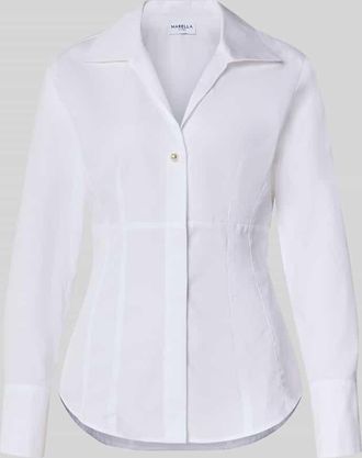 Marella Slim Fit Hemdbluse aus reiner Baumwolle