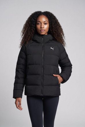 Puma Winterjacke MONO HOODED JACKET mit kuscheliger Kapuze, wasserabweisend