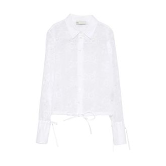 Tory Burch Broderie Anglaise Hemdbluse - - Blouses & Shirts - Damen - Wei&szlig; - XS