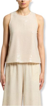 PESERICO Femme, Tops, Beige, Taille: 46 FR Top