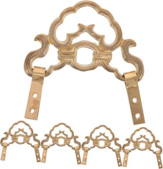 Aboofan 5stücke Messing Antikes Kupferdesign Haken Zum Aufhängen Von Bildern Spiegeln Und Kunstwerken Dekorative Wandhaken Für Heimdekoration